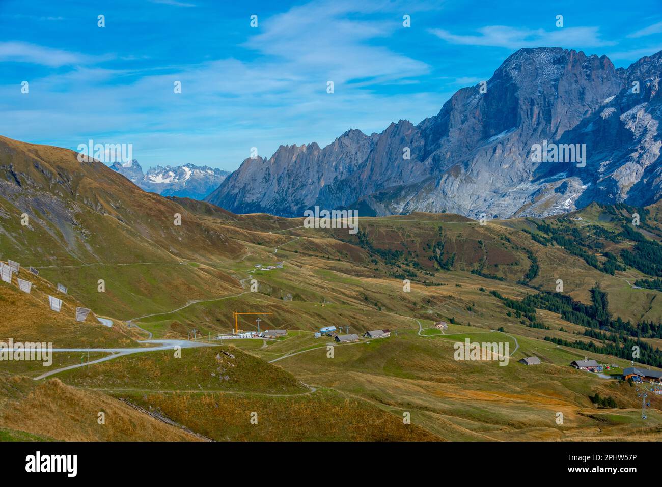 Grindelwald-First cable car in Switzerland Stock Photo - Alamy