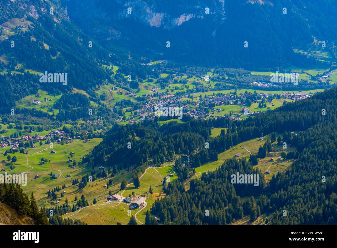 Panorama view grindelwald switzerland hi-res stock photography and ...