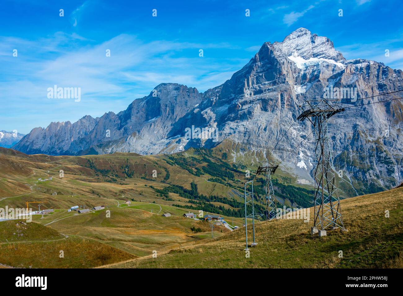 Grindelwald-First cable car in Switzerland Stock Photo - Alamy