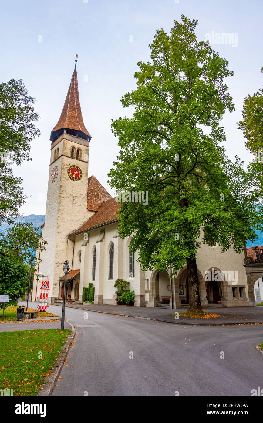 Reformed Castle Church in Interlaken, Switzerland Stock Photo - Alamy
