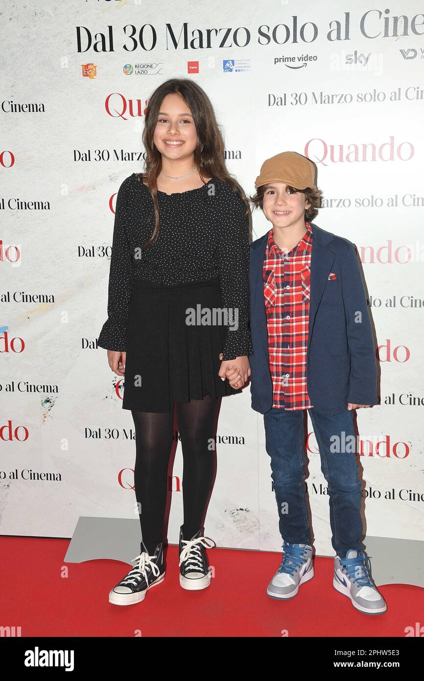 Rome, Italy. 29th Mar, 2023. Rome, Cinema Adriano Premiere of the film ...