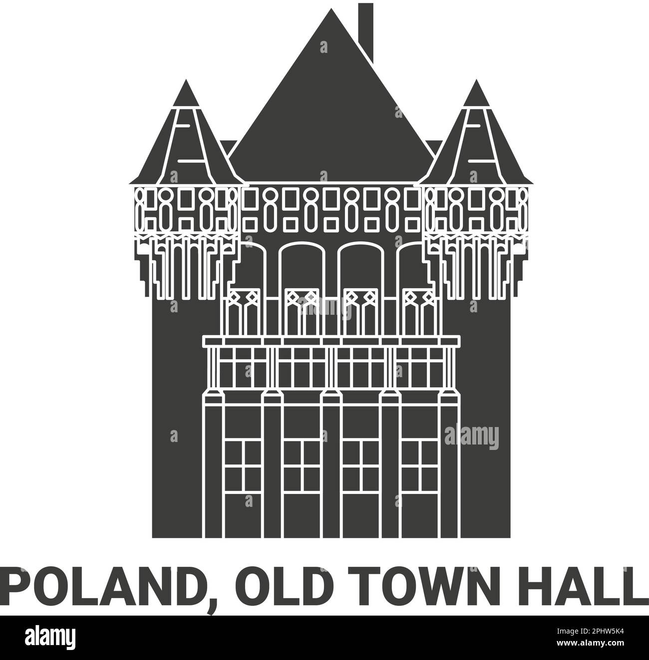 Polands old town hall a gem of gothic architecture hi-res stock ...
