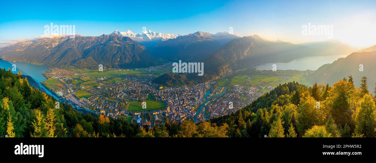 Harder kulm switzerland sunset hi-res stock photography and images - Alamy
