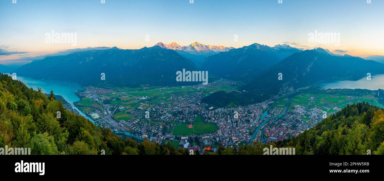 Harder kulm switzerland sunset hi-res stock photography and images - Alamy