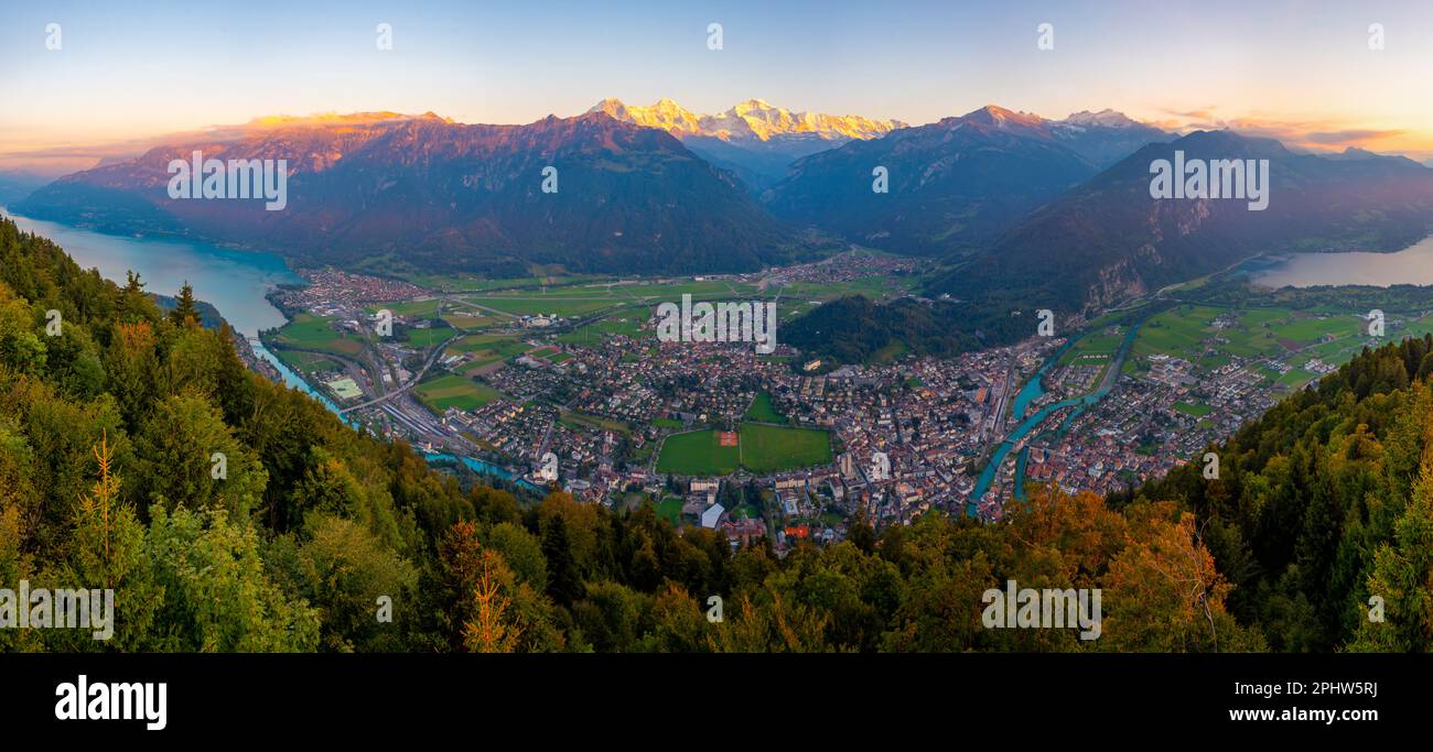Harder kulm switzerland sunset hi-res stock photography and images - Alamy