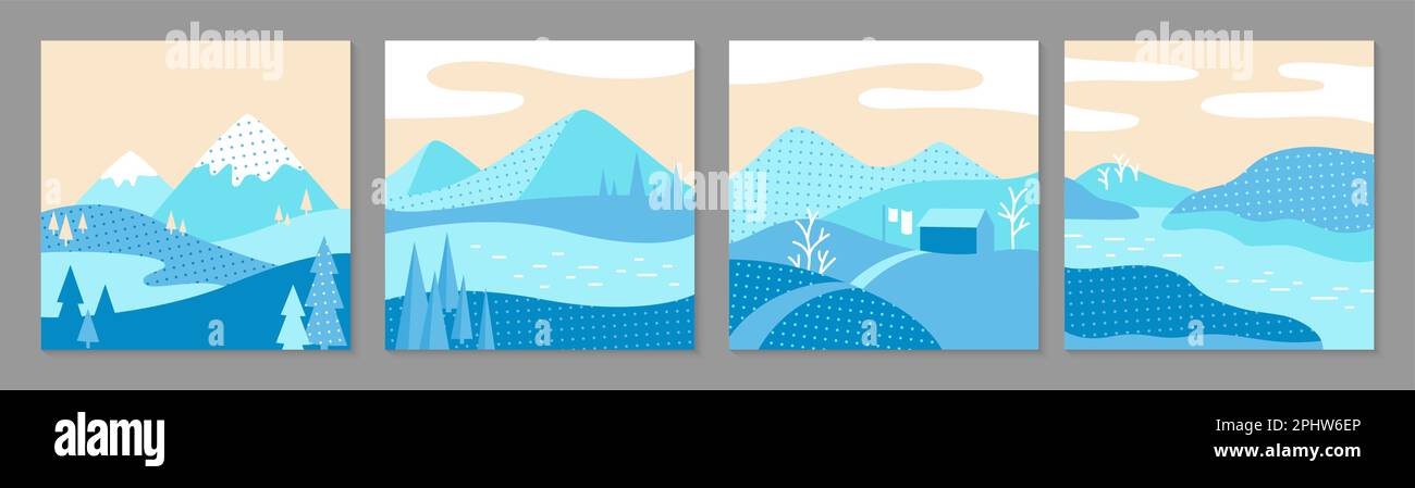 Cover page design landscape hi-res stock photography and images - Alamy