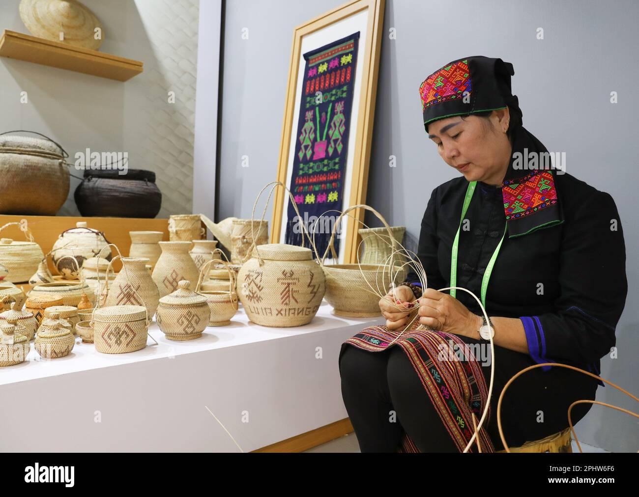 Boao, China's Hainan Province. 28th Mar, 2023. An inheritor of Li ...
