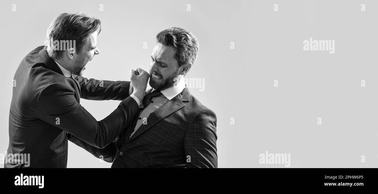 Two men arguing fight Black and White Stock Photos & Images - Alamy