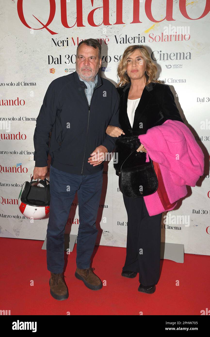 Rome, Italy. 29th Mar, 2023. Rome, Cinema Adriano Premiere of the film ...