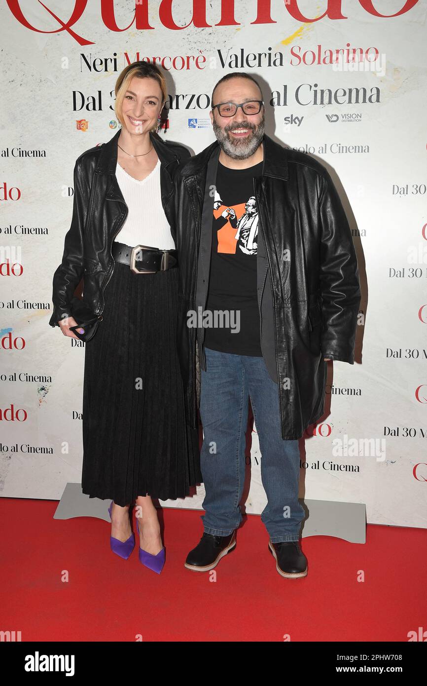 Rome, Italy. 29th Mar, 2023. Rome, Cinema Adriano Premiere of the film ...