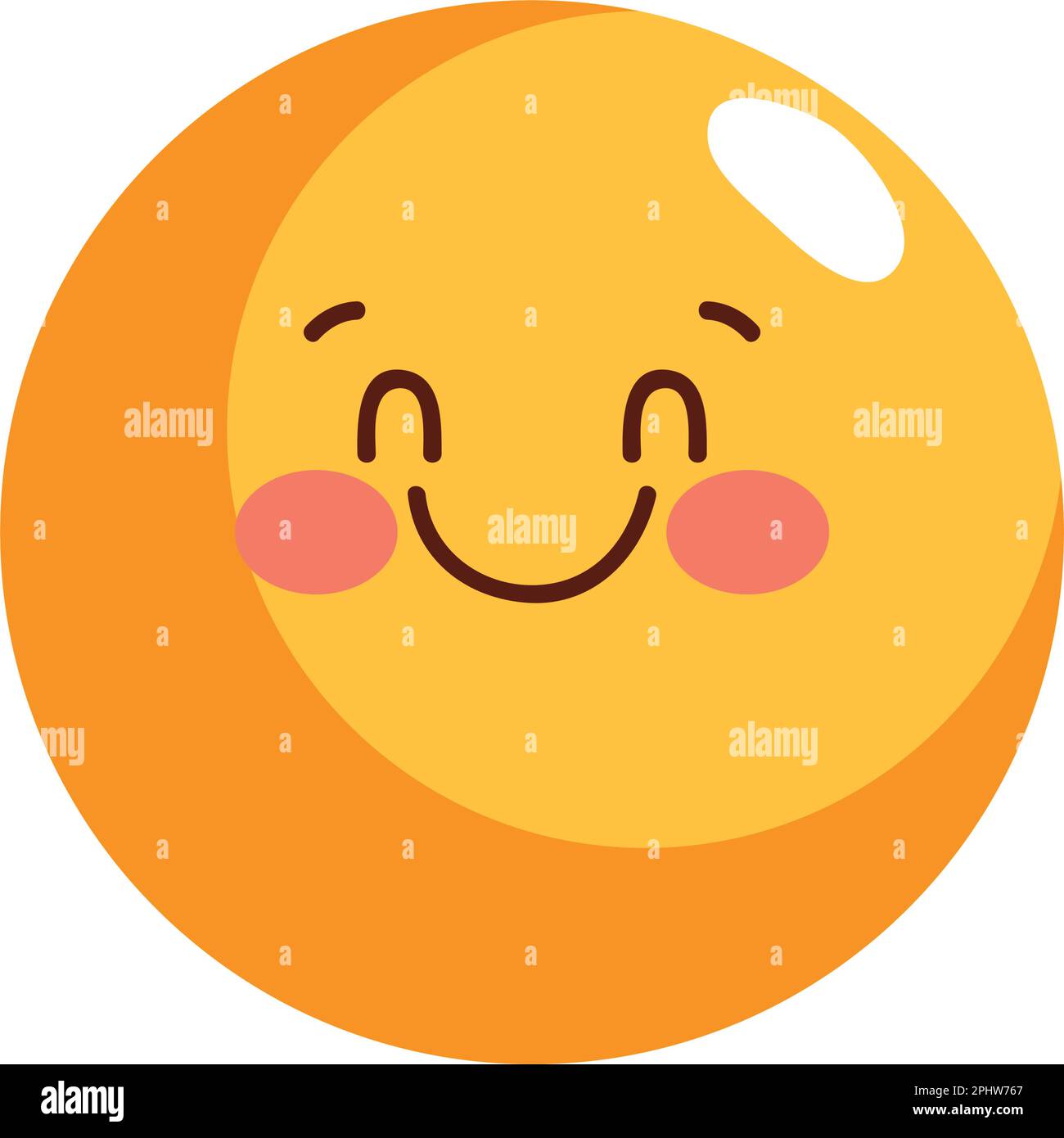 Iconic cartoon smiling emoticon Stock Vector Image & Art - Alamy