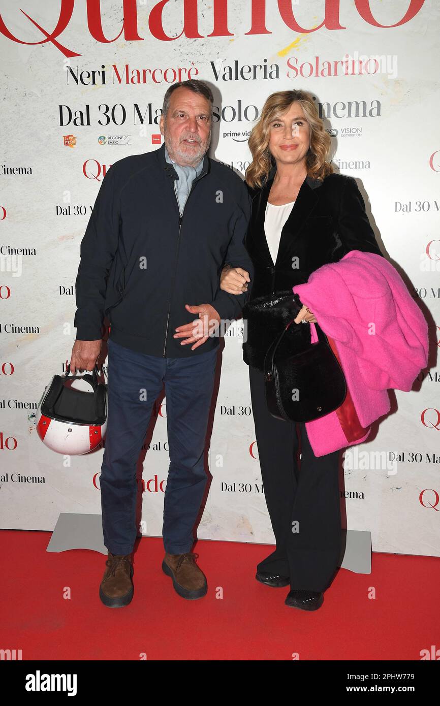 Rome, Italy. 29th Mar, 2023. Rome, Cinema Adriano Premiere of the film ...