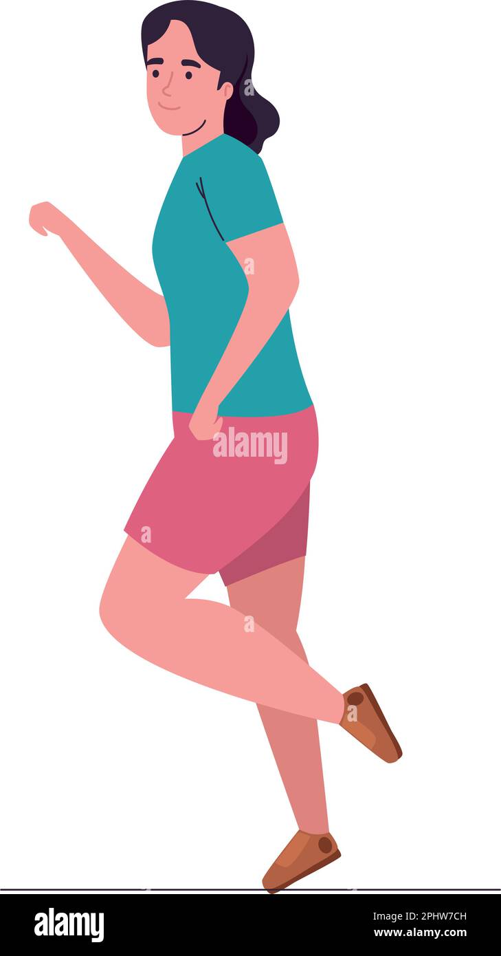 One person jogging activity Stock Vector Image & Art - Alamy