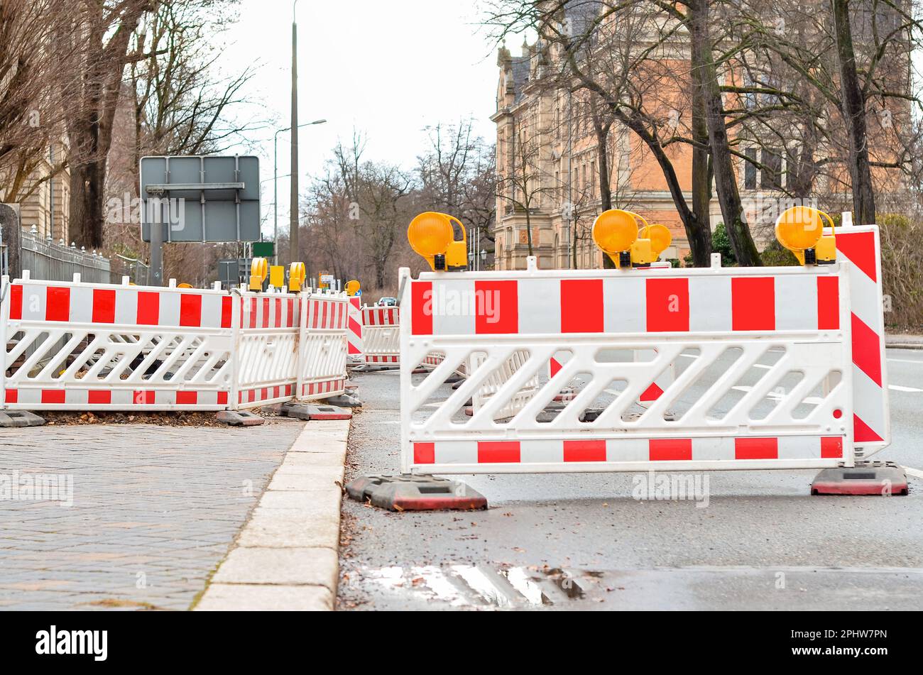 Street roadblocks hi-res stock photography and images - Alamy