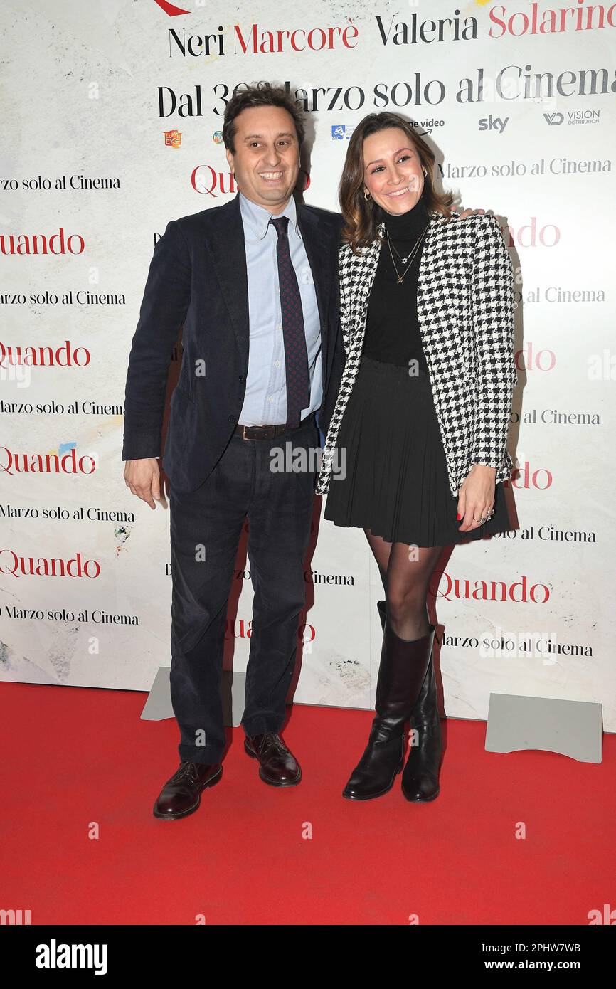 Rome, Italy. 29th Mar, 2023. Rome, Cinema Adriano Premiere of the film ...
