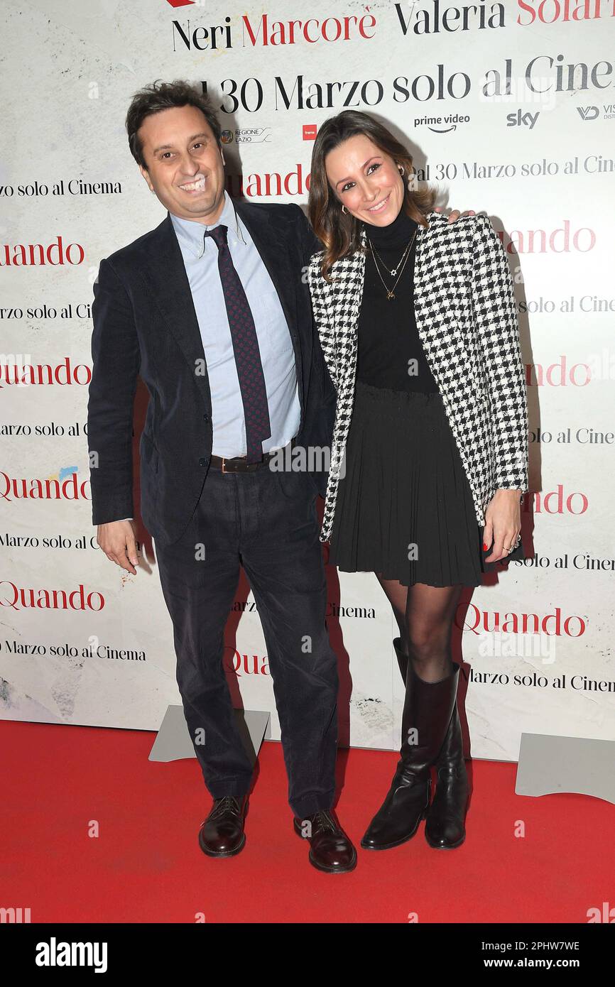 Rome, Italy. 29th Mar, 2023. Rome, Cinema Adriano Premiere of the film ...