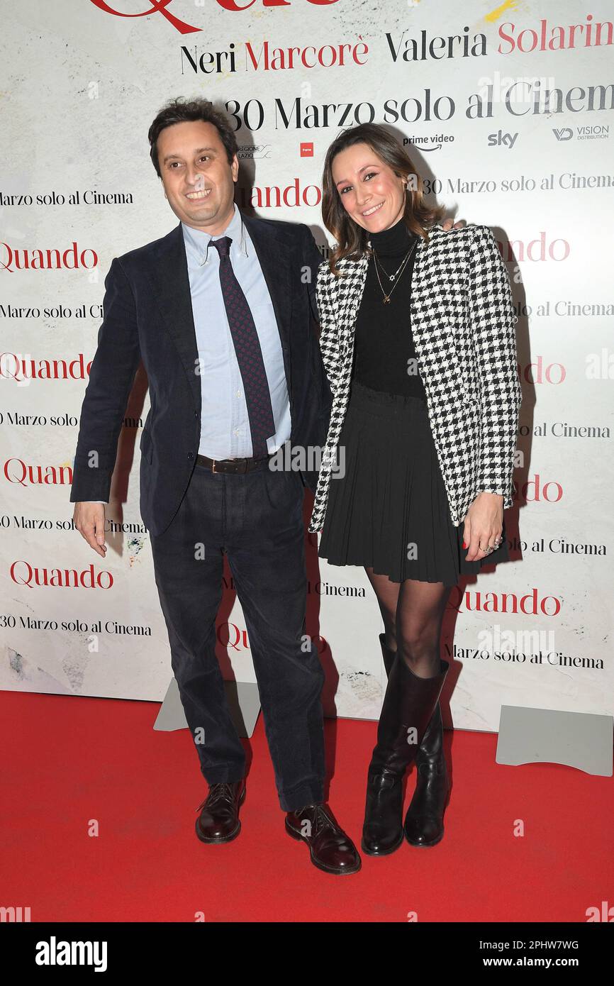 Rome, Italy. 29th Mar, 2023. Rome, Cinema Adriano Premiere of the film ...