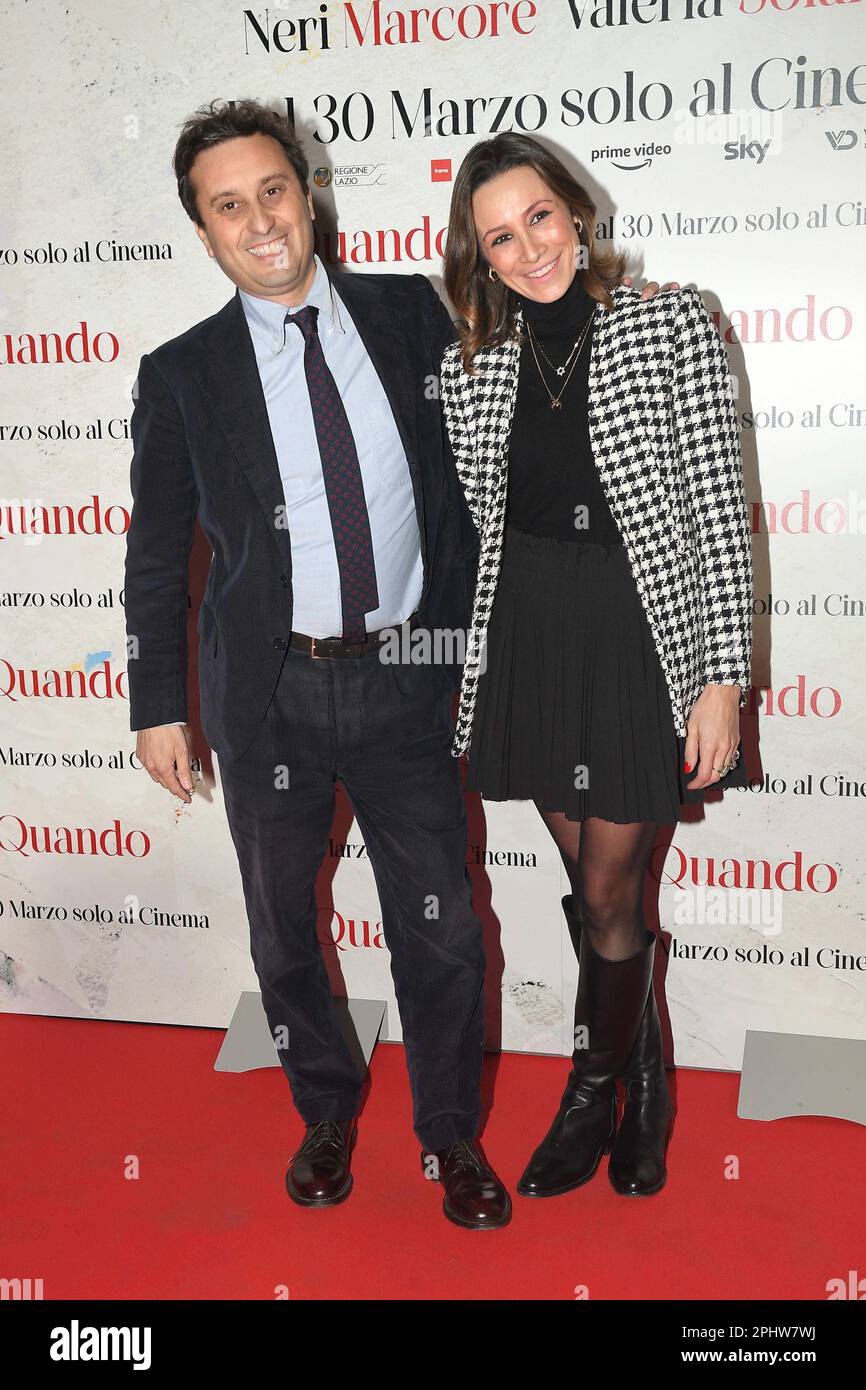 Rome, Italy. 29th Mar, 2023. Rome, Cinema Adriano Premiere of the film ...