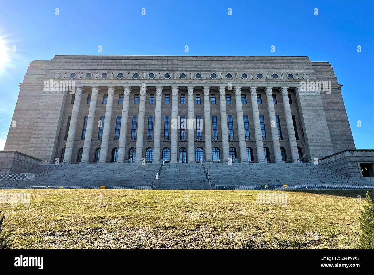 Helsinki, Finland. 21st Mar, 2023. The sun shines over the Finnish ...