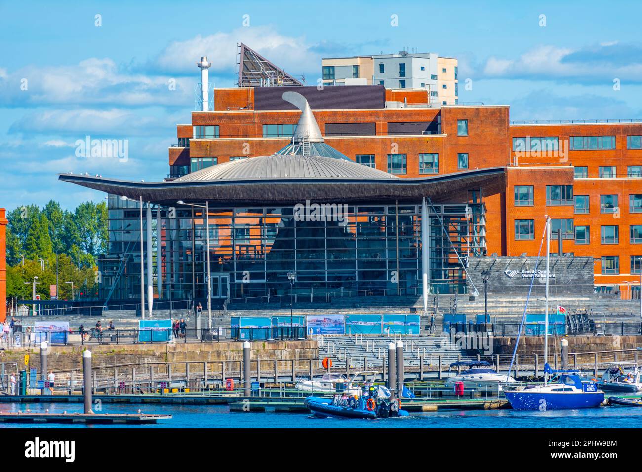 View of the Senedd in Cardiff, Wales Stock Photo - Alamy
