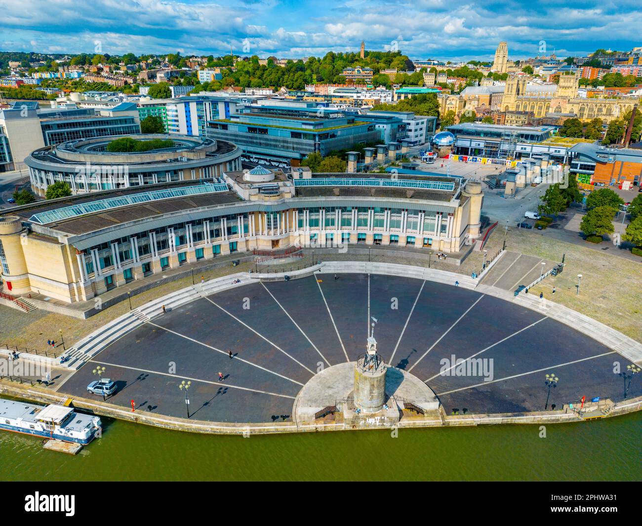 Panorama view of British town Bristol Stock Photo - Alamy