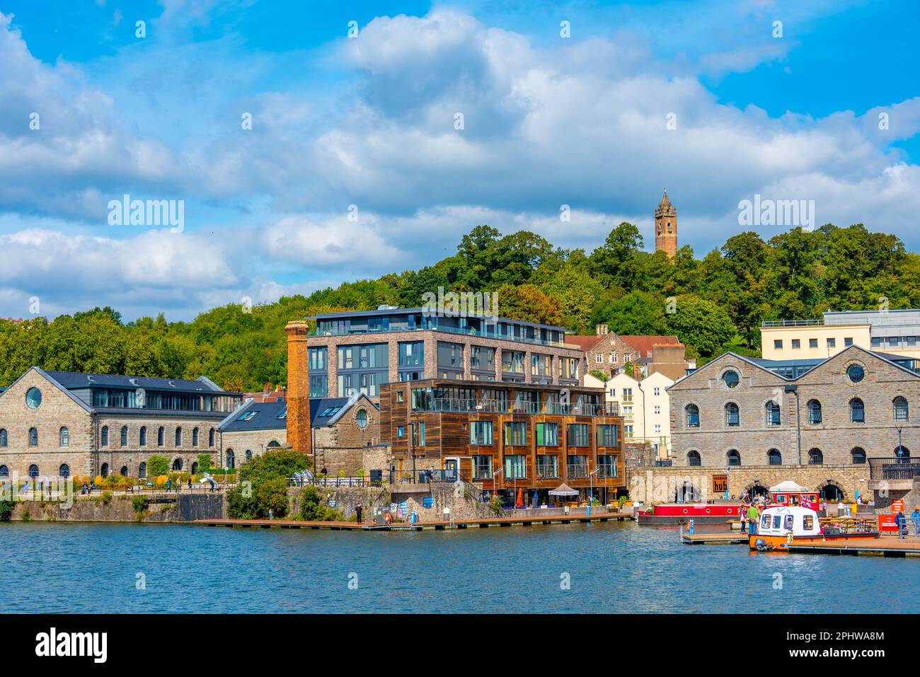 Riverside of Avon in English town Bristol Stock Photo - Alamy
