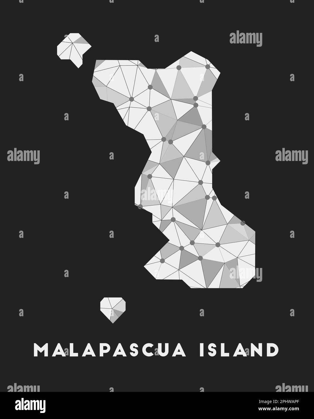 Malapascua Island - communication network map. Malapascua Island trendy ...