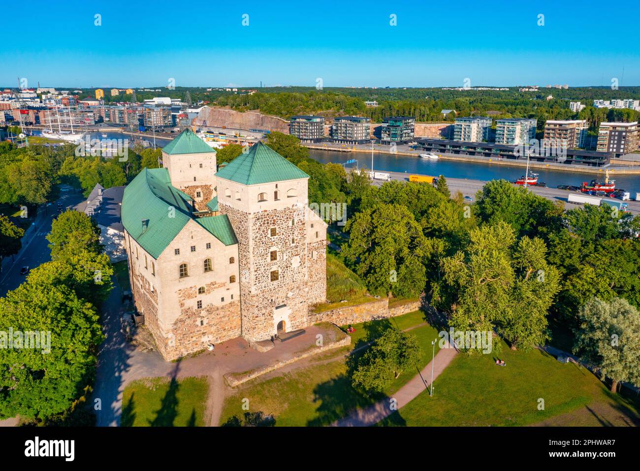 View of Turku castle in Finland Stock Photo - Alamy