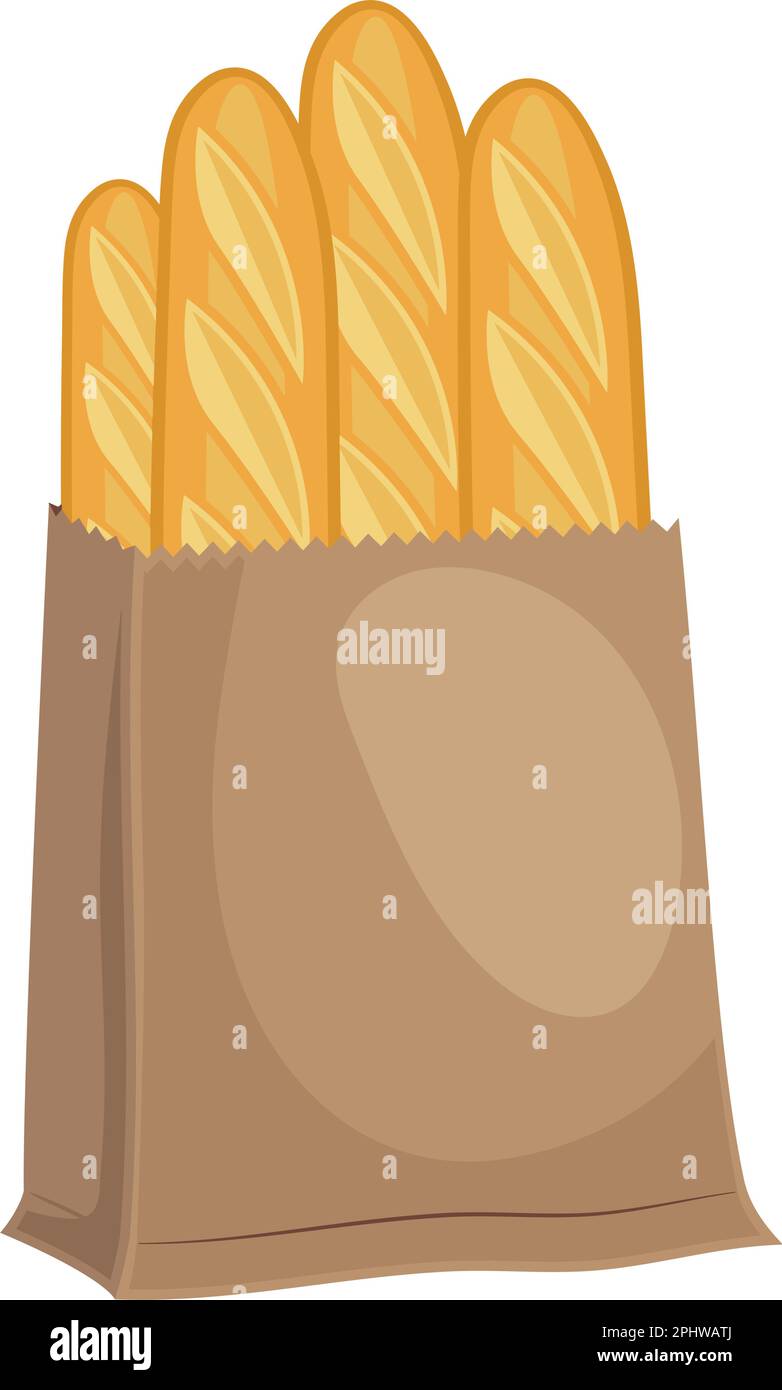 Baguette wheat bread baguettes Stock Vector Images - Alamy