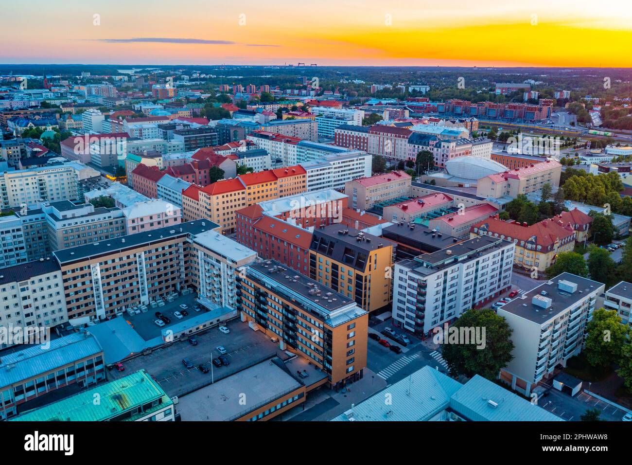 Aerial view of Turku, Finland Stock Photo - Alamy