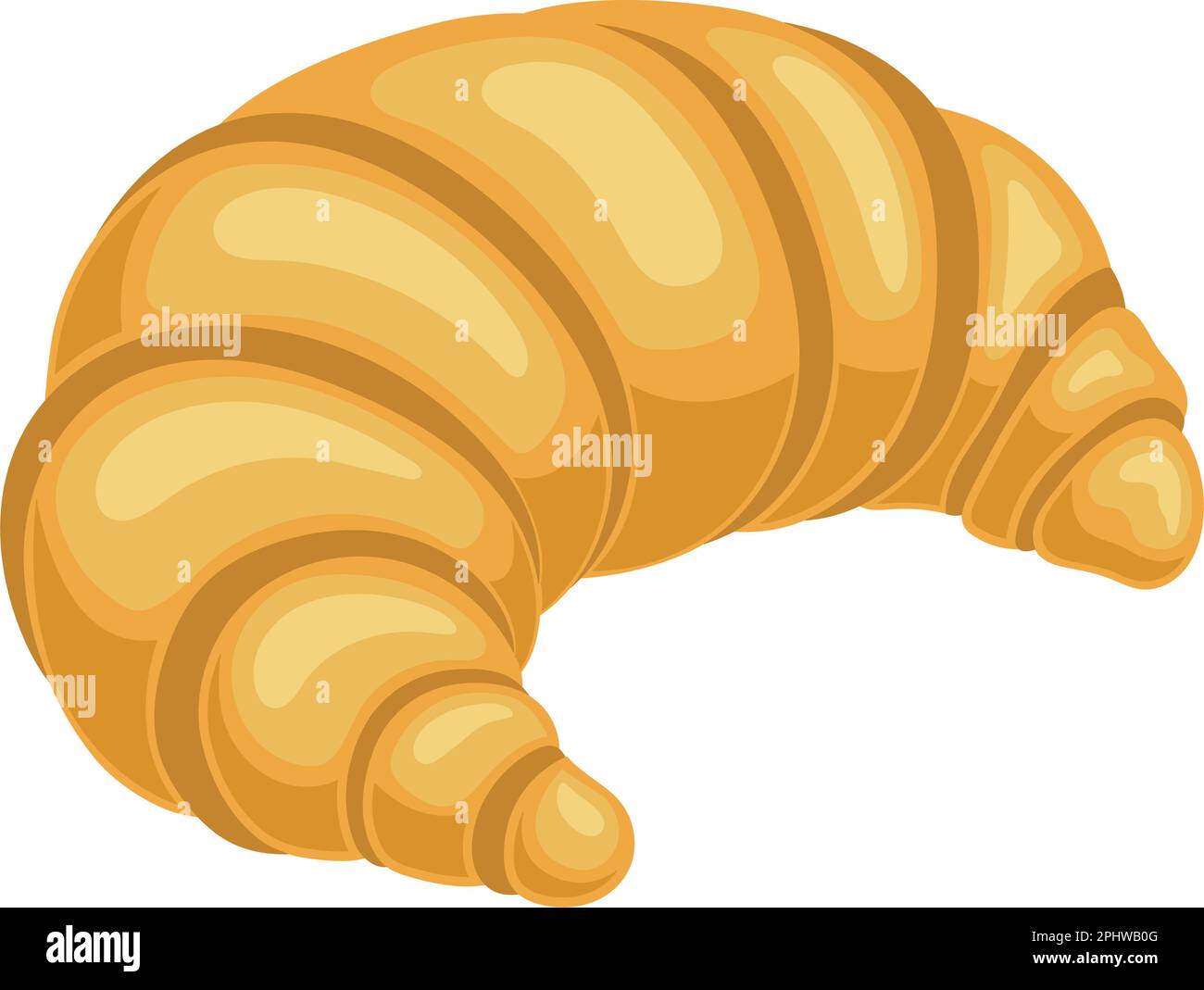 French croissant illustration over white Stock Vector Image & Art - Alamy