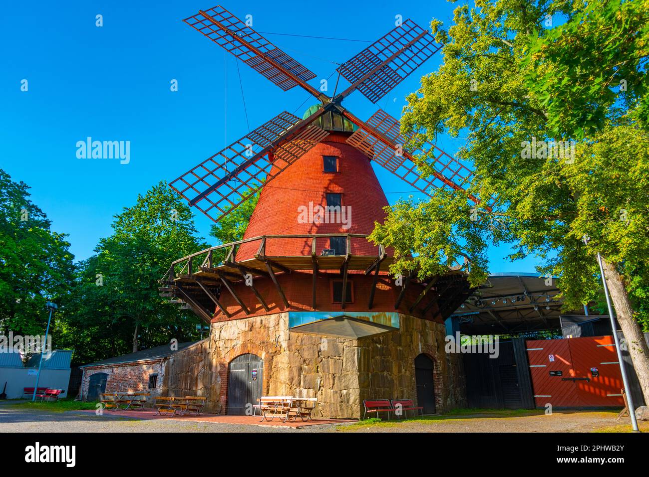 Samppalinna Windmill in Finnish town Turku Stock Photo - Alamy