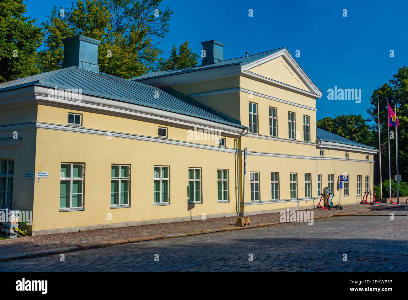 Historical houses in Turku, Finland Stock Photo - Alamy