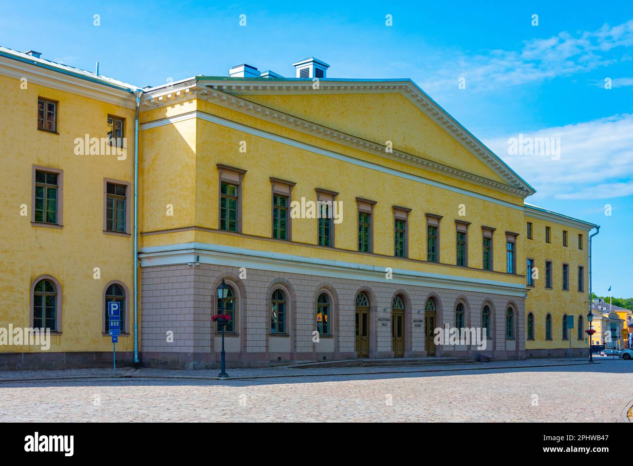 Old academy building in Turku, Finland Stock Photo - Alamy