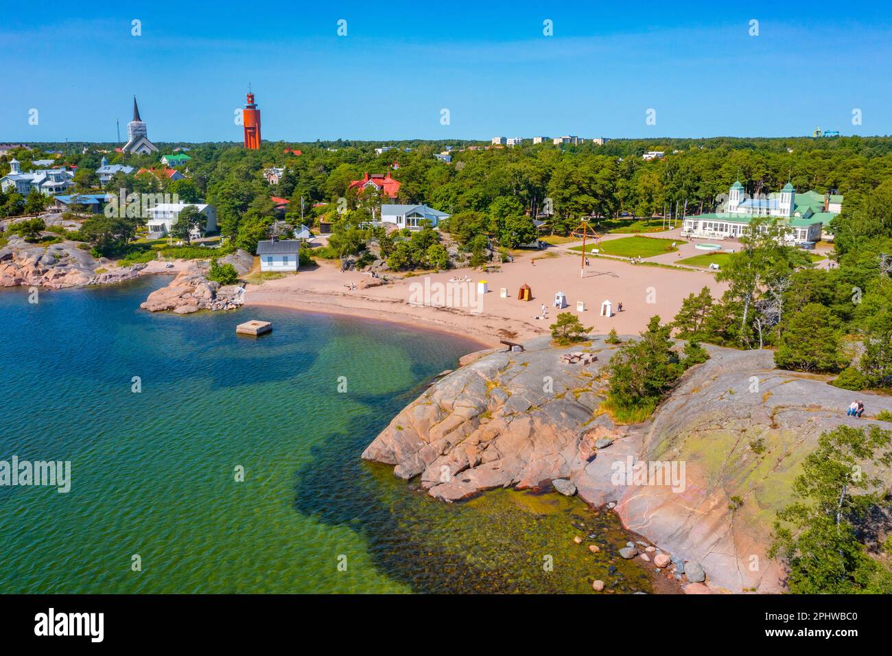 Panorama view of Finnish town Hanko Stock Photo - Alamy