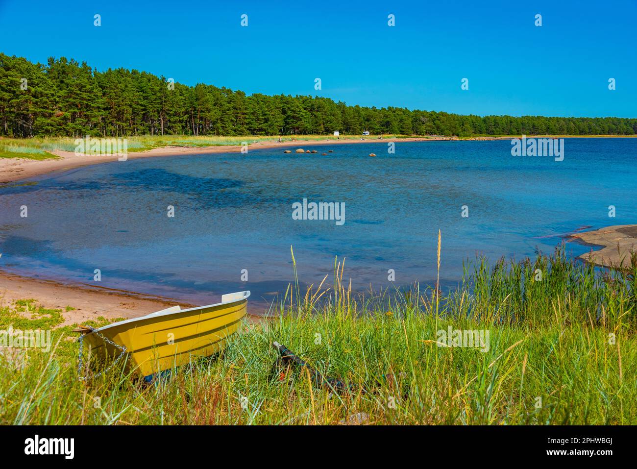 Natural beach near Hanko in Finland Stock Photo - Alamy