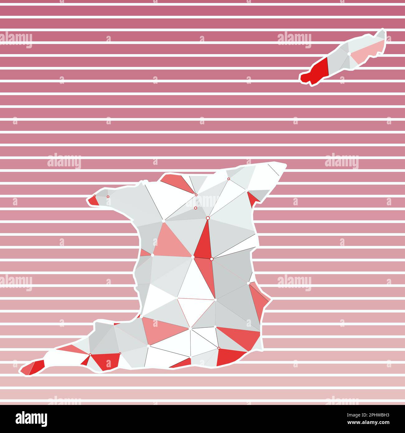 Trinidad and Tobago vector illustration. Trinidad and Tobago design on ...
