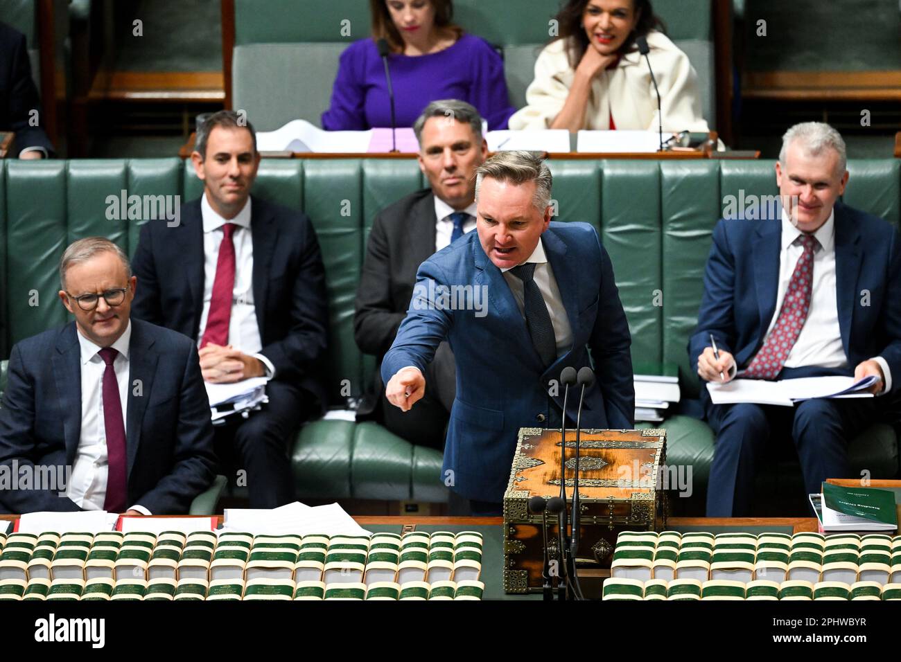 Australian Energy Minister Chris Bowen Speaks During Question Time At