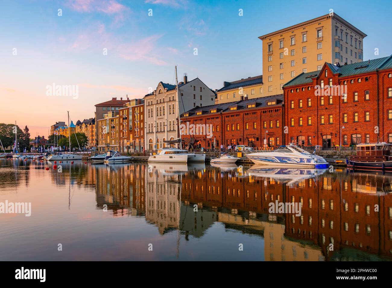 Waterfront of Finnish capital Helsinki Stock Photo - Alamy