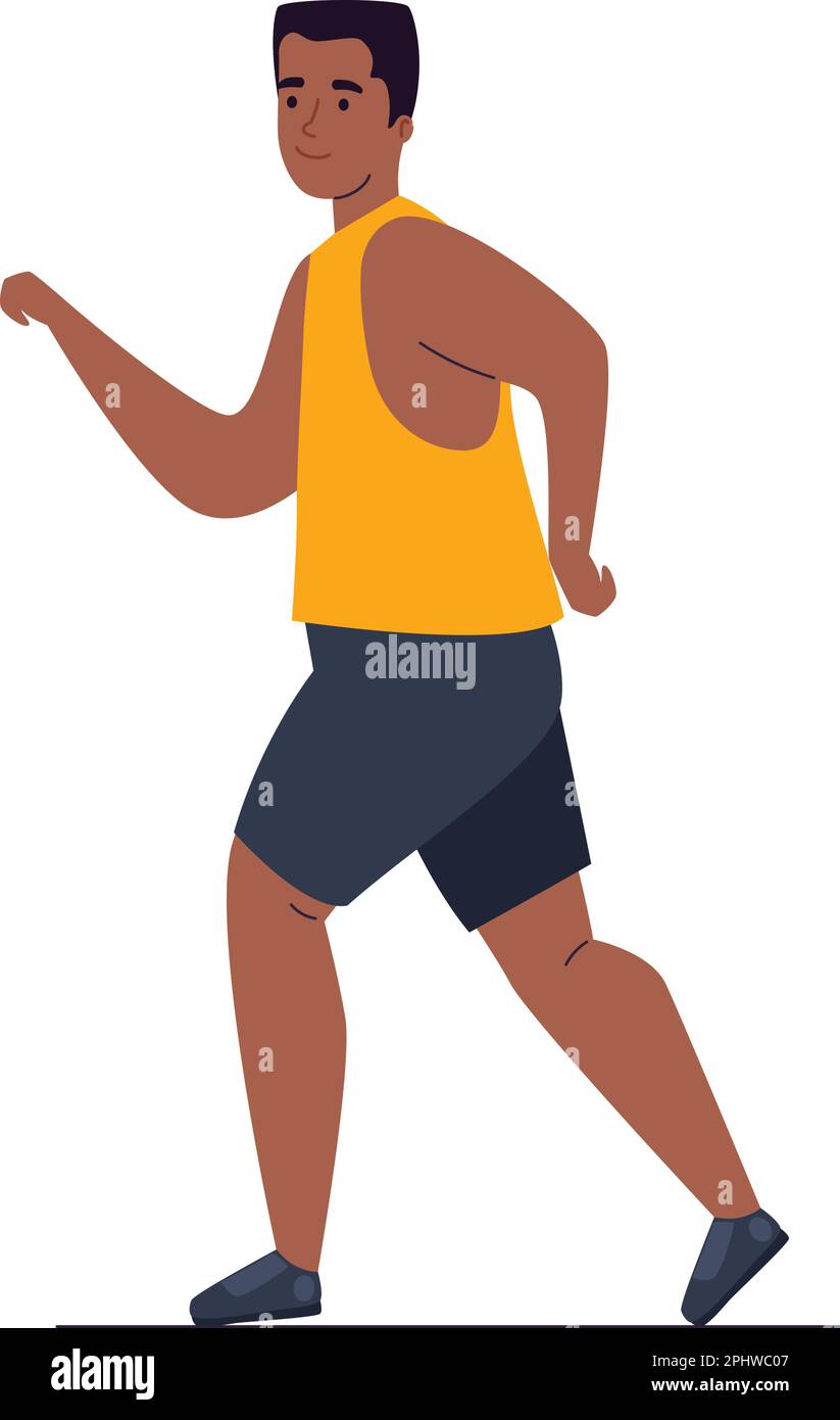 Muscular man exercising outdoors Cut Out Stock Images & Pictures - Alamy