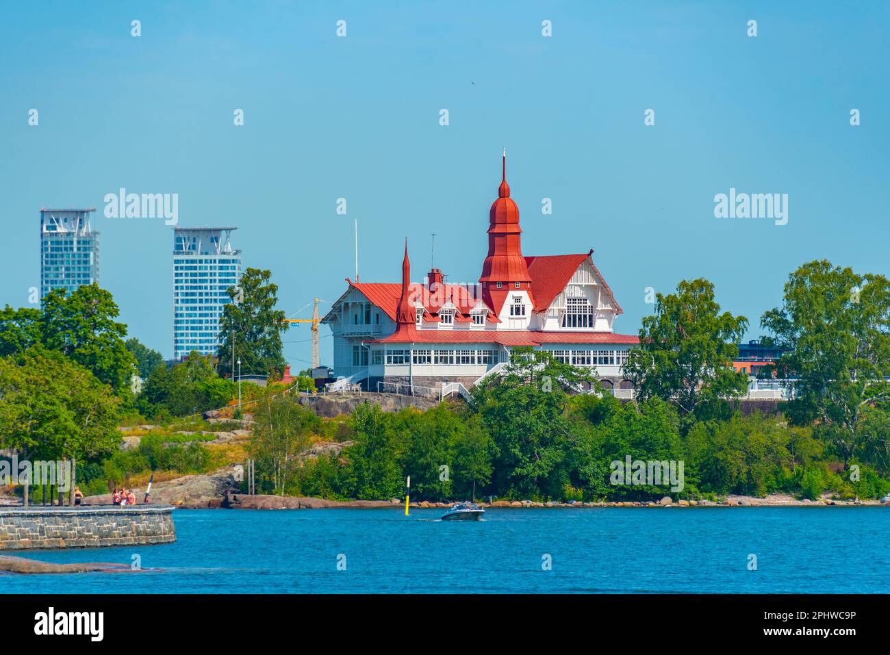 Valkosaari inhabited island in the Helsinki bay in Finland Stock Photo ...