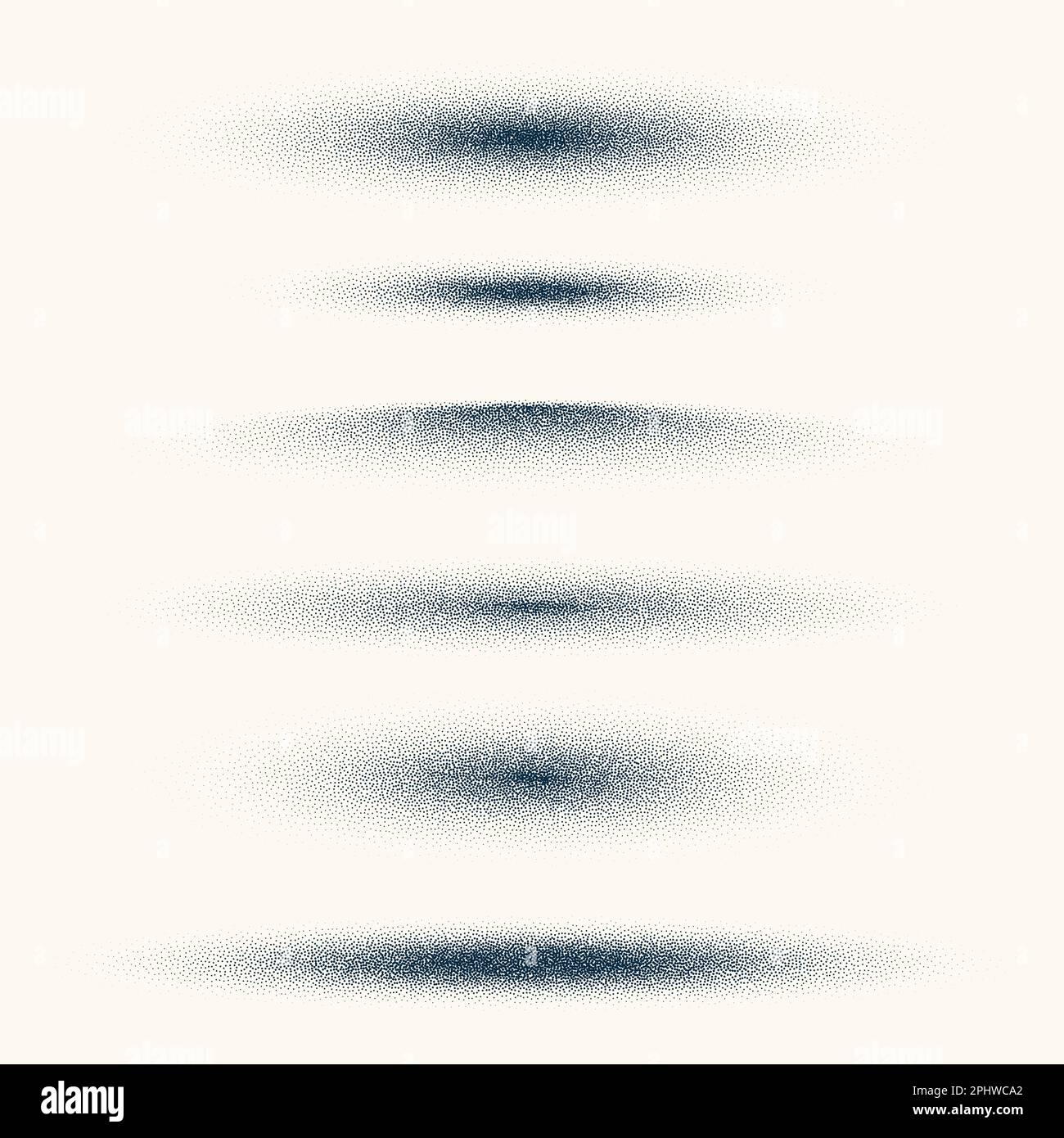 Stipple shadows set, vintage dotted design elements. Fading gradient ...