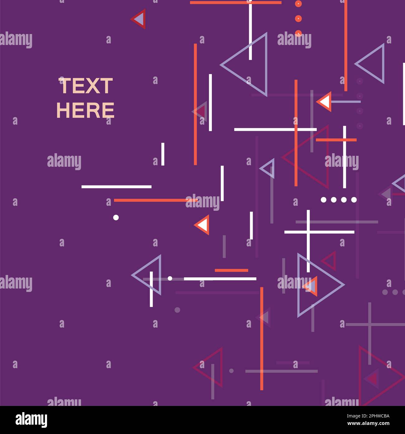 Abstract background with dynamic lines and triangles. Vector simple ...