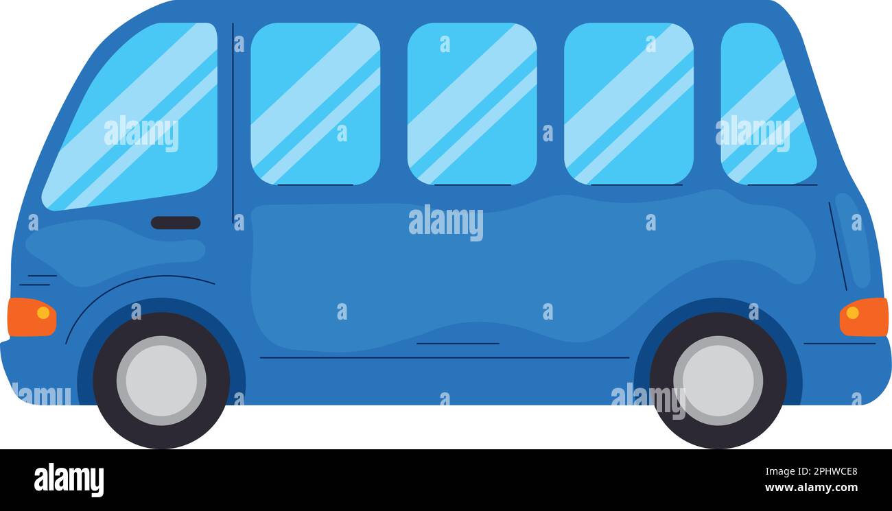 Side view blue car driving Stock Vector Images - Alamy