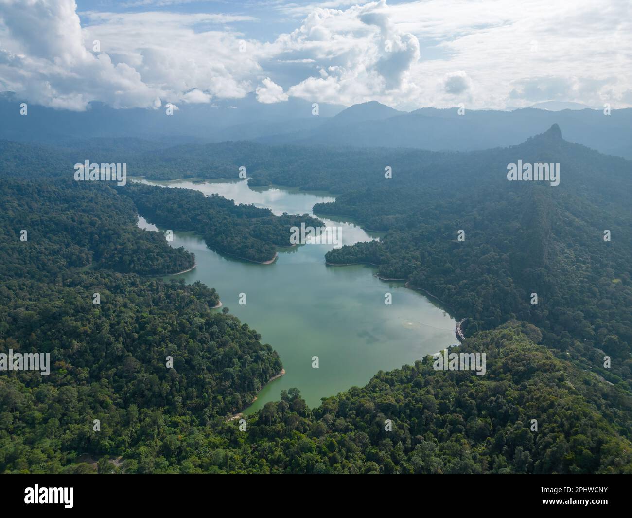 Aerial view Klang Gates Dam in beauty sunny day Stock Photo - Alamy
