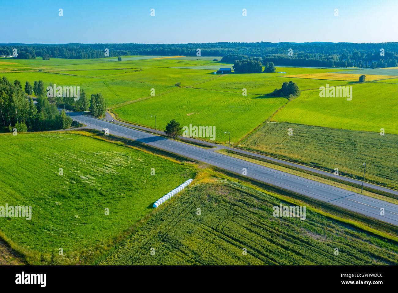 Agricultural landscape of mainland Finland Stock Photo - Alamy