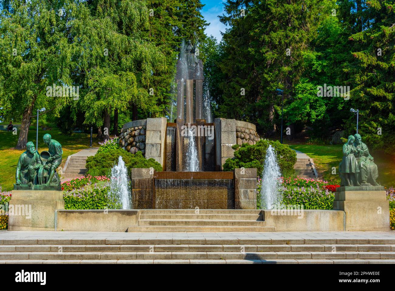 Water sculpture fountain finland hi-res stock photography and images ...