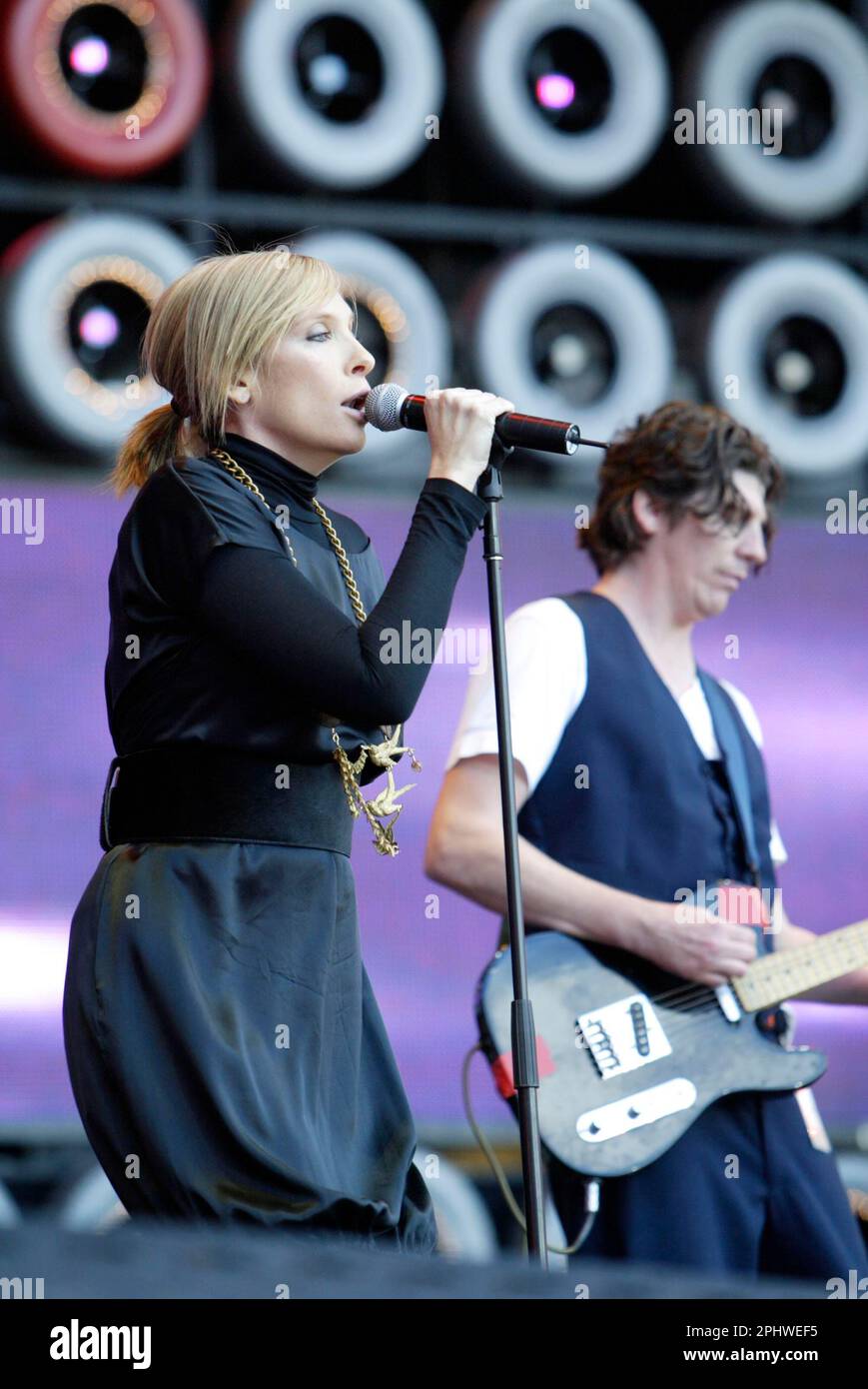 Toni Collette and the Finishperforming at the Live Earth Australia ...
