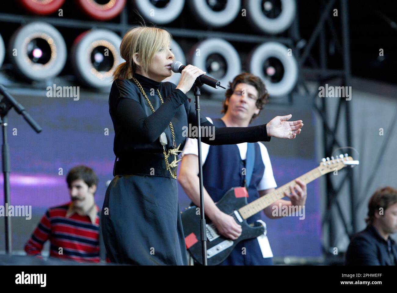 Toni Collette and the Finishperforming at the Live Earth Australia ...