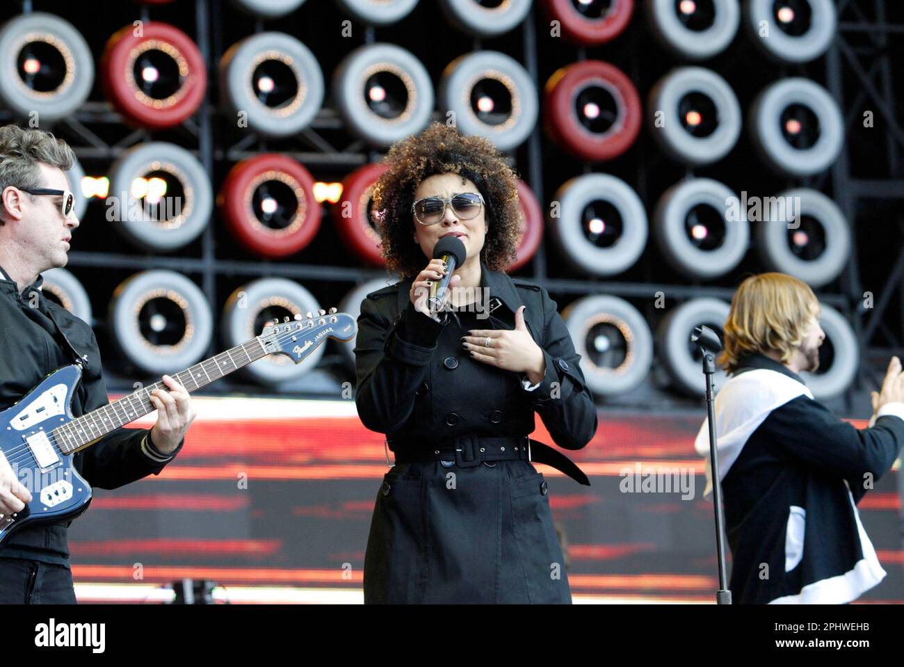 Sneaky Sound Systemperforming at the Live Earth Australia Concert held ...